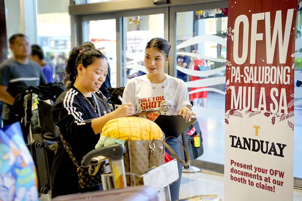 Tanduay Gives Homecoming Gifts to Returning OFWs at Cebu Airport ...