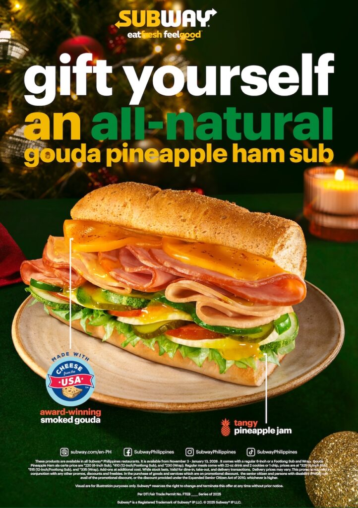 A Filipino holiday favorite, now a cheesy Subway® sandwich with award ...